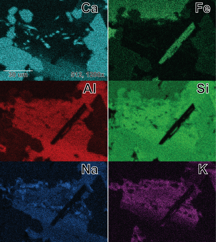 SEM Technique: EDS mapping | Ebeam | Jackson School of Geosciences | The University of Texas at ...