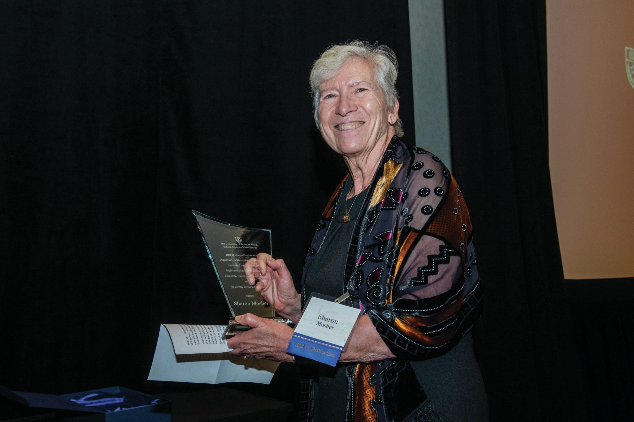 Mosher Joins Hall of Distinction | Jackson School of Geosciences | The ...
