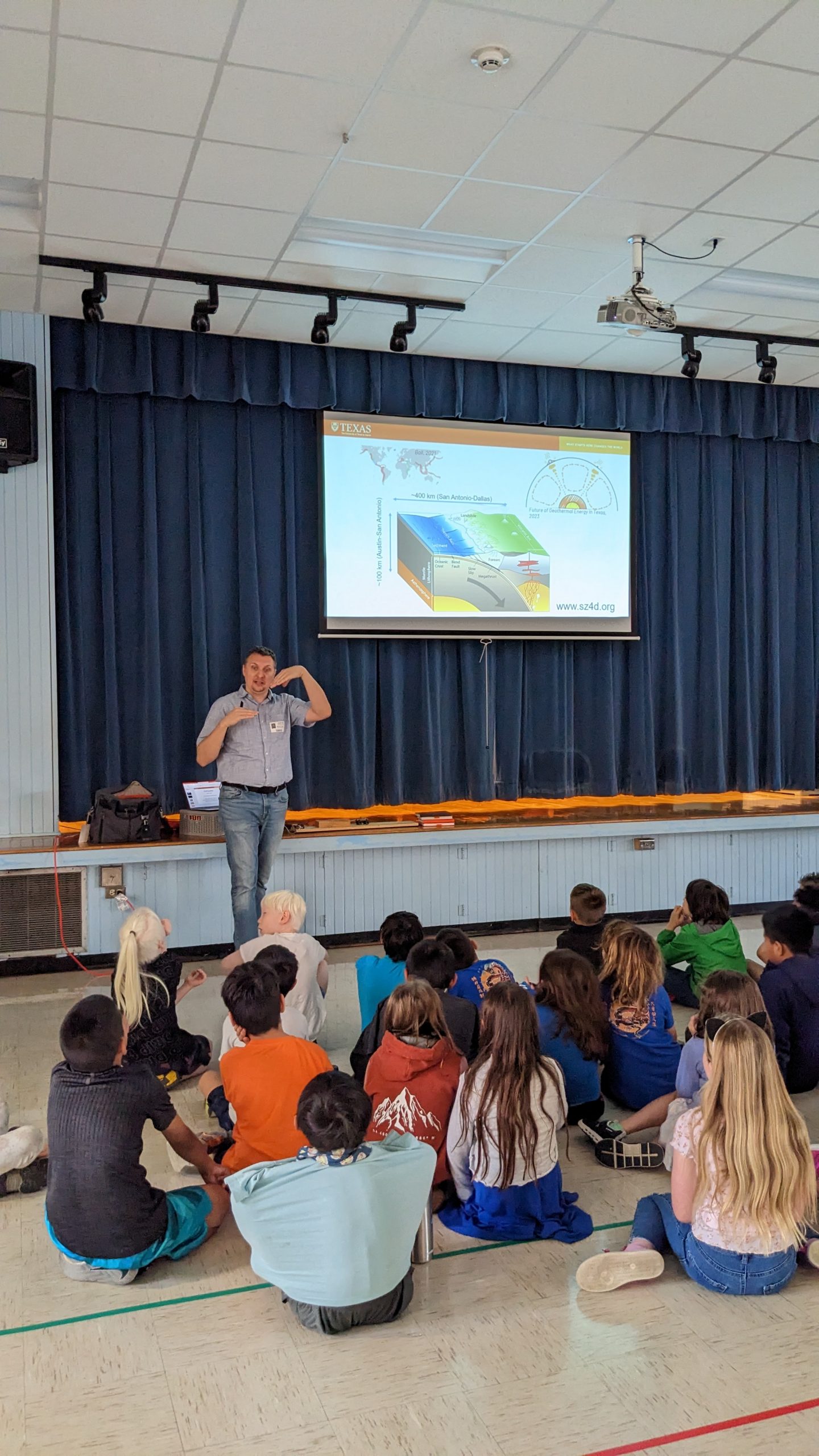 Tisato Shares World of Seismology at Elementary School Talk | Jackson ...