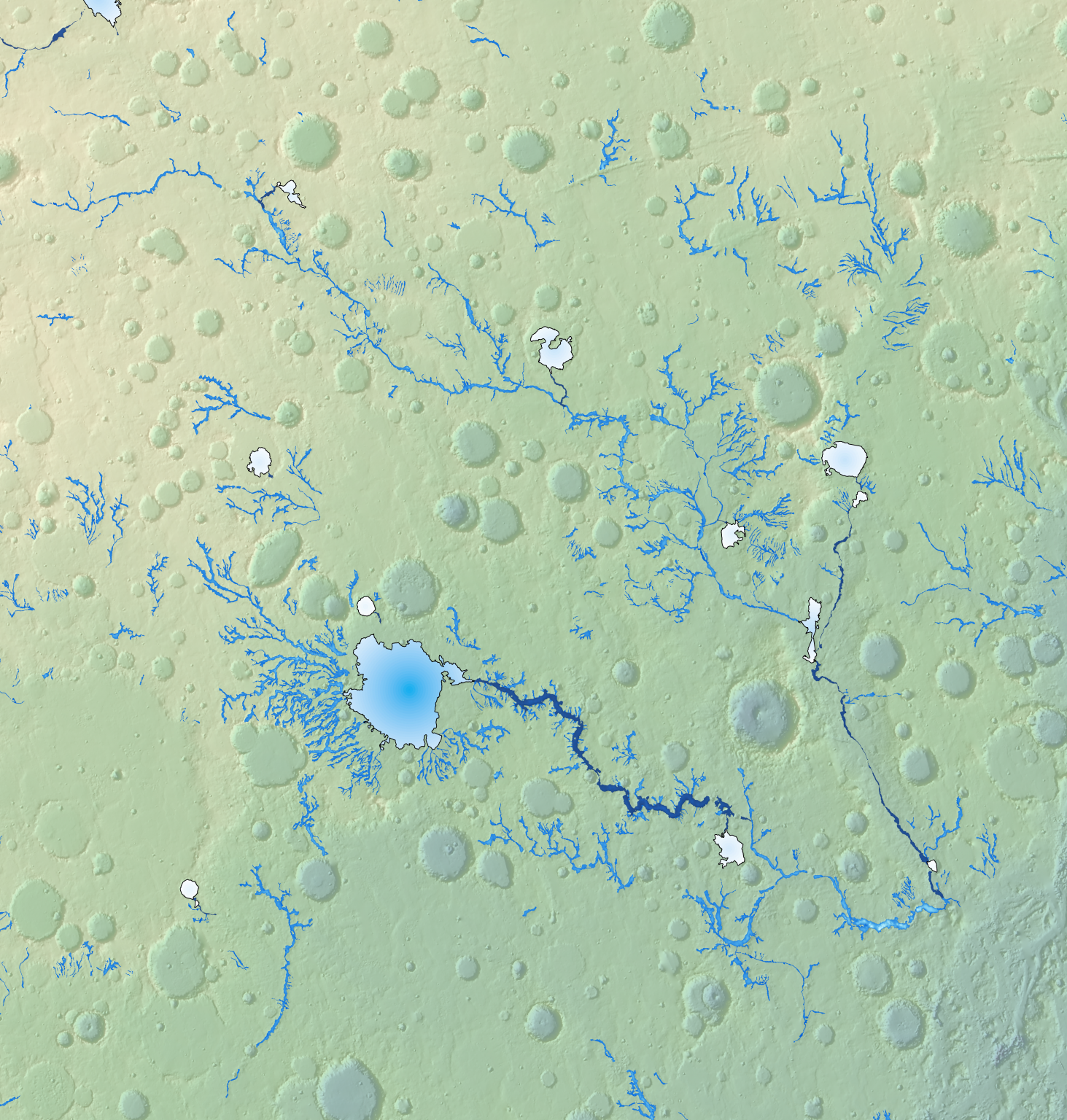 Scientists Map Mars’ Large River Drainage Systems for First Time ...